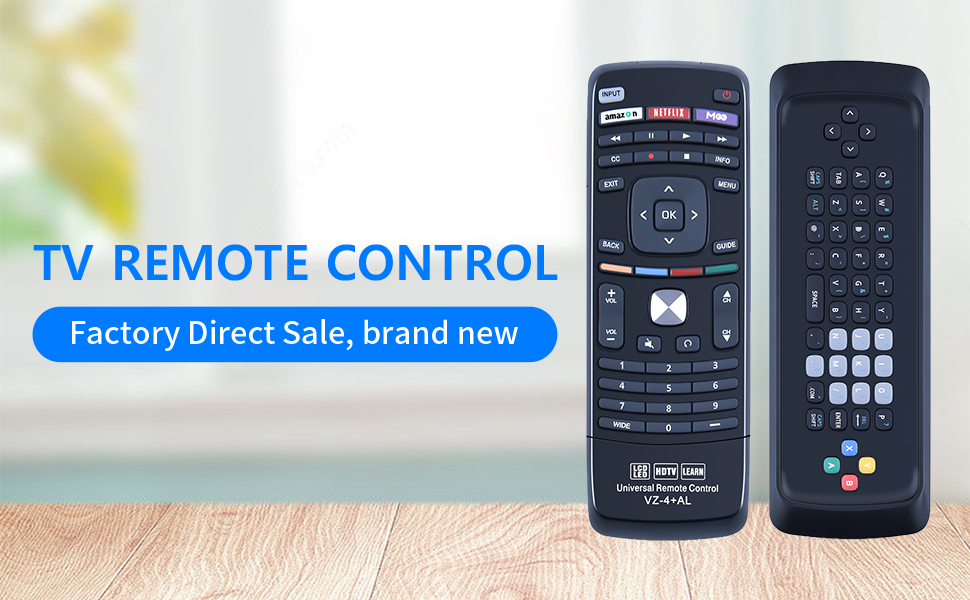 Pzl Xrt302 Replacement For Vizio Tv Remote Control Qwerty