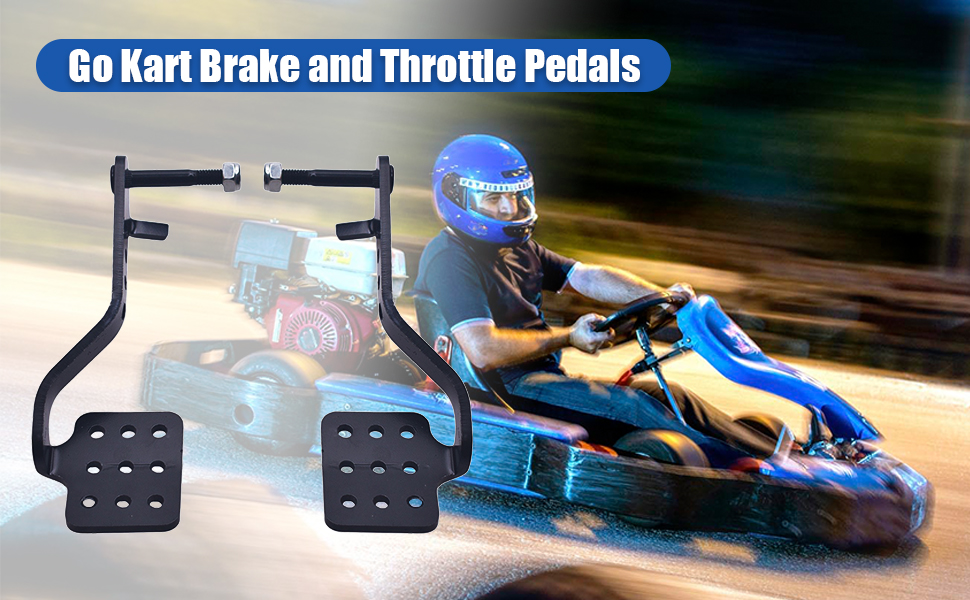 Amazon.com: QASKEHKT Go Kart Brake Throttle Pedals Kits for 212cc 196cc ...