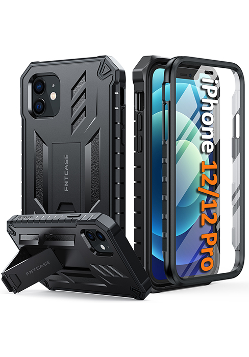 FNTCASE for iPhone 12 Phone Case: Hard Shockproof Protective Cases for iPhone 12 | Military ...