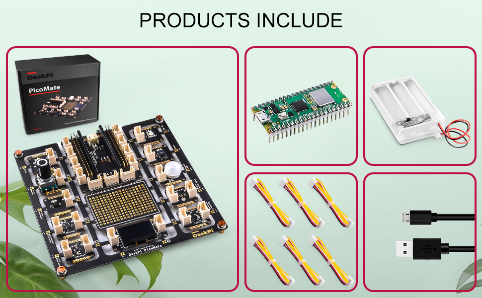 Amazon.com: GeeekPi Pi Pico W With DeskPi PicoMate Expansion Board for Raspberry Pi, Breakout Module