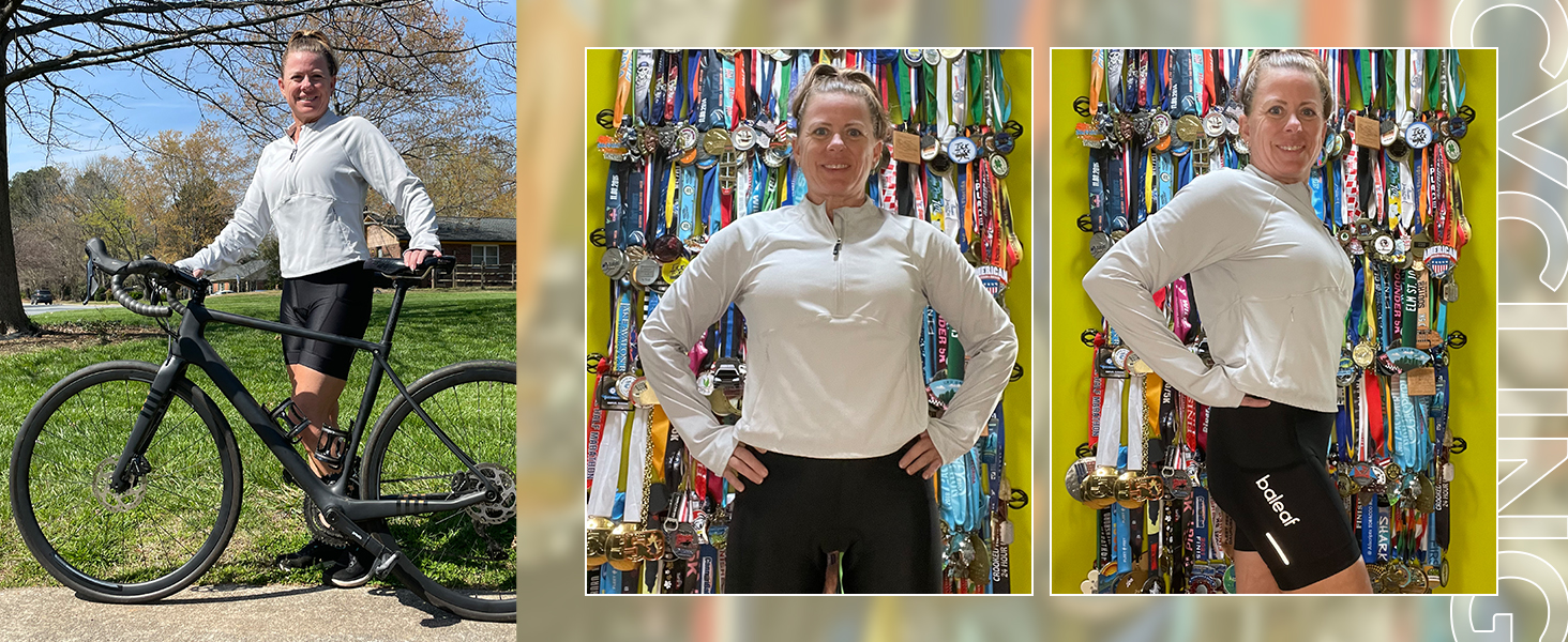 Amazon.com: baleaf Padded Bike Shorts Women 6'' Lycra Cycling Shorts 4D Gel Padding Biking Biker ...