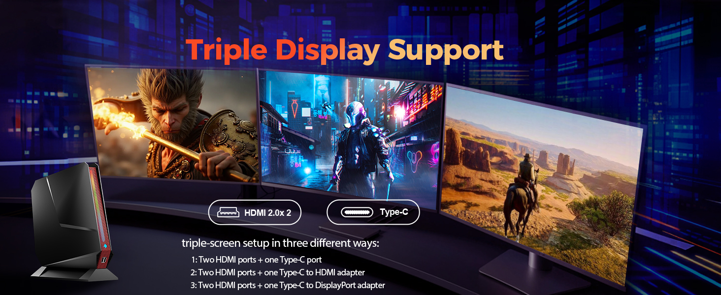 Amazon.com: Mini PC, Intel Core i7-8750H(8C/16T up to 4.1GHz), GeForce ...