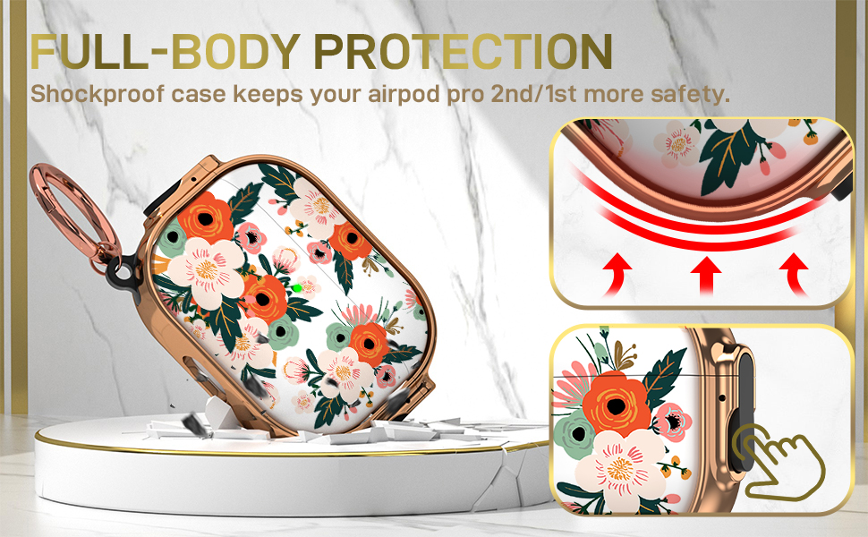 Amazon.com: Maxjoy for Airpods Pro Case Cover (2nd Generation/1st Generation) with Lock ...