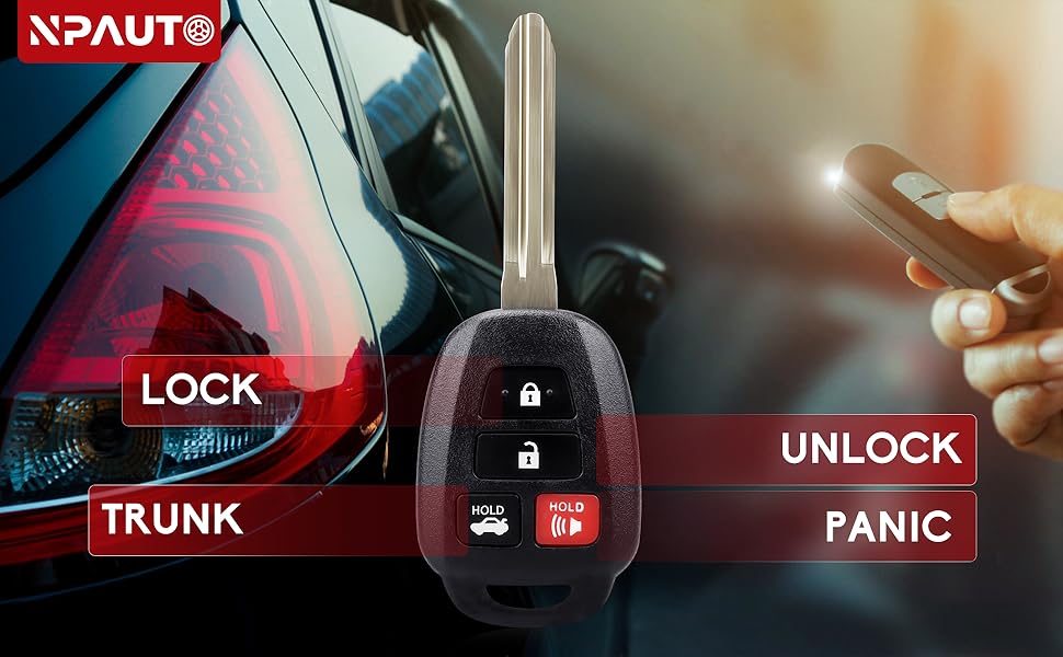 Amazon.com: NPAUTO Key Fob Fits for Toyota Corolla 2014 2015 2016 2017 ...