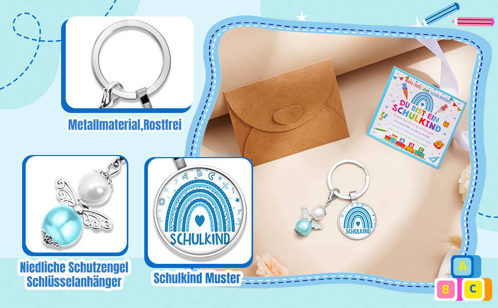 Rorchio Einschulung Geschenk Jungen, Inhalt Schultüte Füllung Junge Schutzengel ...