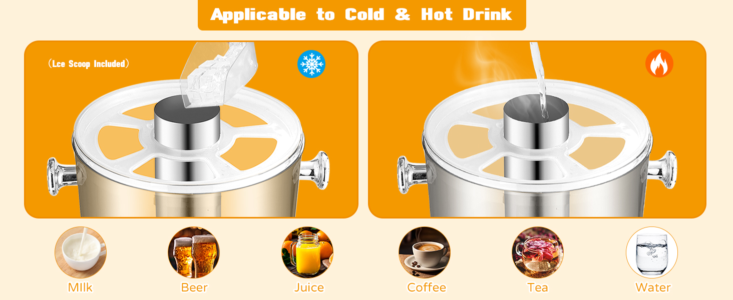 Amazon.com | JopaihoVie Drink Dispenser with Stand 4.4 Gallon – Drink Dispenser Tower with Ice ...