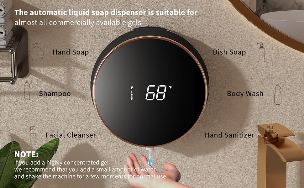 Amazon.com: Wladipw Touchless Foaming Soap Dispenser, Rechargeable Smart Electric Auto Foam Soap ...