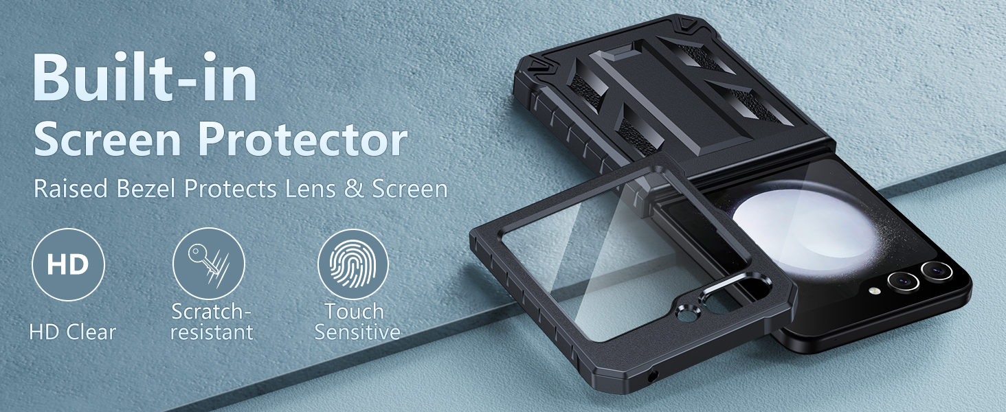 Amazon.com: FNTCASE for Samsung Galaxy Z-Flip5 Case: Military Grade Protection Shockproof Cell ...
