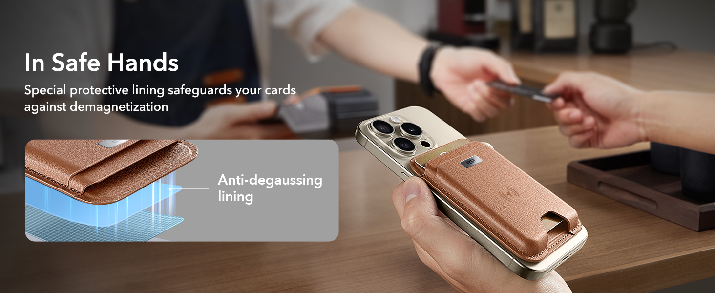 Amazon.com: ESR for MagSafe Wallet with Find My Functionality, 5 Cards Holder, RFID-Blocking ...