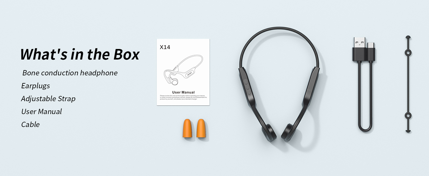Amazon.com: CXK Bone Conduction Headphones Bluetooth 5.3 Open Ear ...