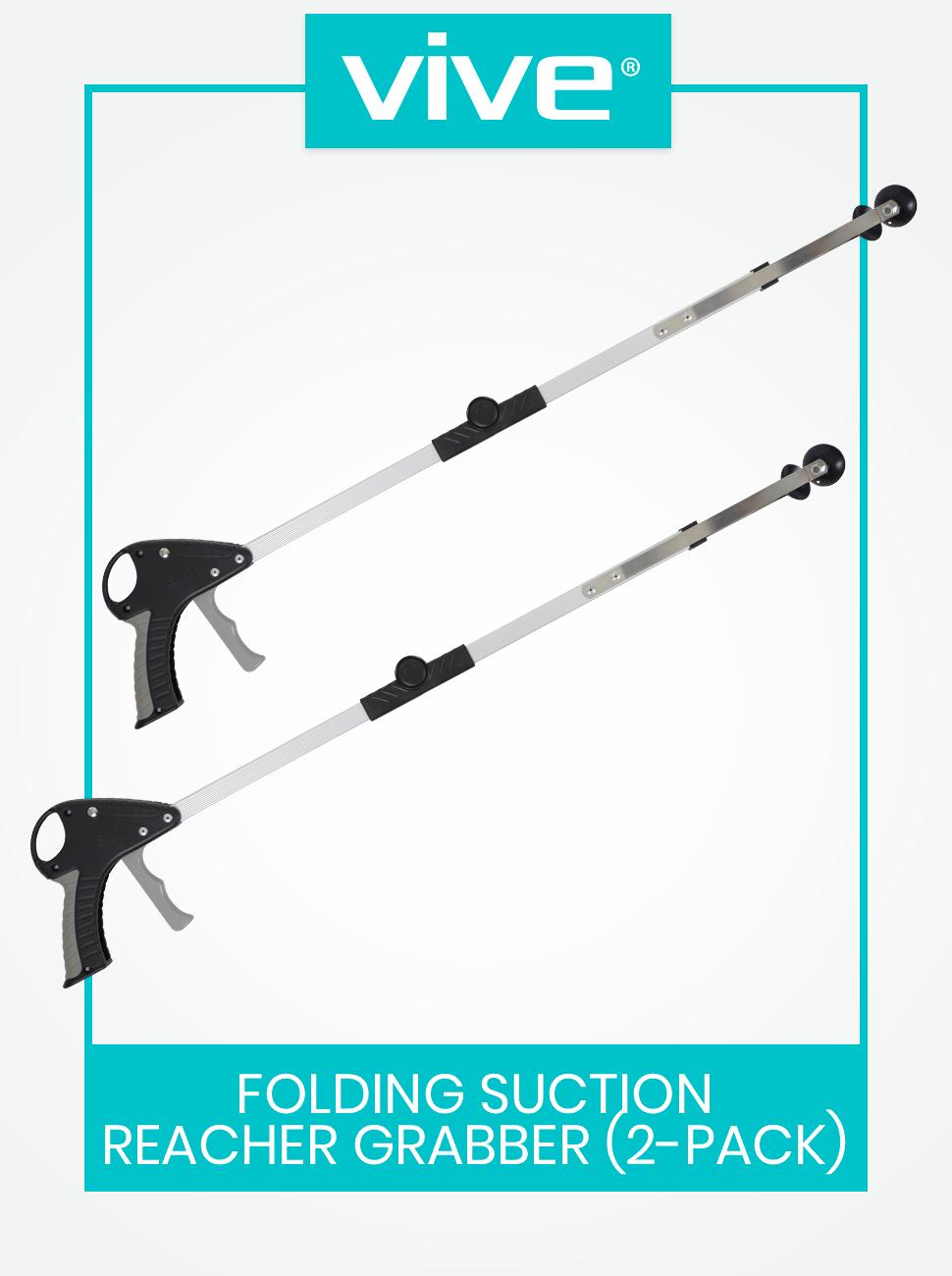 Amazon.com: Vive Foldable Suction Reacher Grabber Tool for Elderly 2 Pack - 32 Inches Long Reach ...