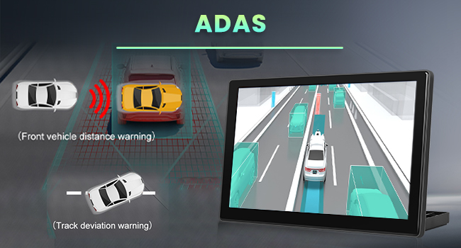 Hikity 9" IPS Écran Tactile Portable Autoradio avec 4K Dashcam, Soutien ADAS, Ecran Voiture avec ...