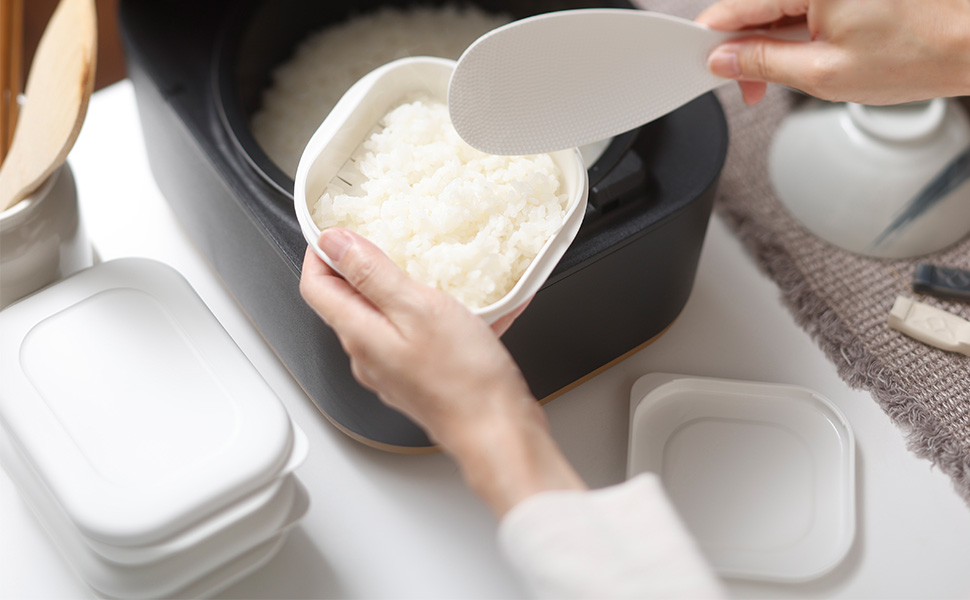 Amazon.co.jp : マーナ(marna) 極 冷凍ごはん容器 ( 2個入り / 電子レンジ / 食洗機対応 ) ご飯 冷凍ごはん 容器 ( ホワイト ) K748W : ホーム＆キッチン