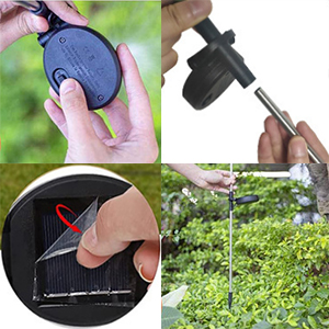 ZQX Solarleuchte Garten für Außen, 2 Stück Solar Sonnenblumen lichter, IP65 Wasserdicht LED ...