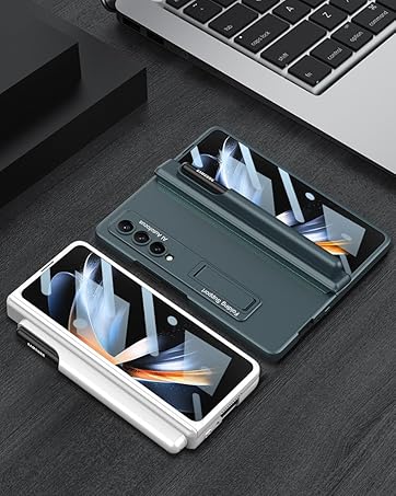 Miimall for Samsung Galaxy Z Fold 4 Case with Hinge Protection, [Built-in Privacy Screen ...