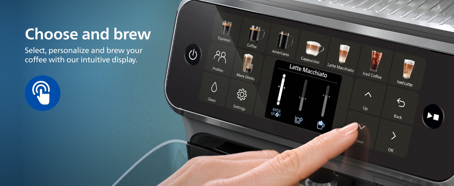 Amazon.com: PHILIPS 5500 Series Fully Automatic Espresso Machine - LatteGo Milk System ...