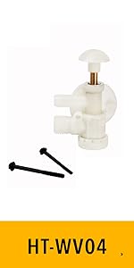 Amazon.com: Halotronics RV Water Valve Replacement Kit for Pedal-Flush Toilets - Sealand/Dometic ...