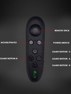 Amazon.com: VBESTLIFE Mini VR Remote Control, VR Remote Controller for ...