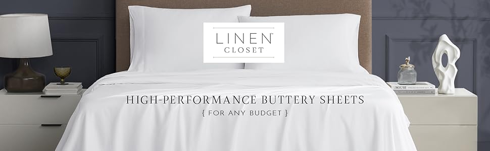 Amazon.com: Linen Closet Luxury Cotton 600 Thread Count Performance Cotton 4-Piece Sheet Set ...