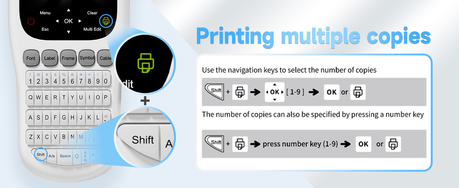 Amazon.com : EazeID Label Maker Waterproof-Labels, Keyboard Label Maker ...