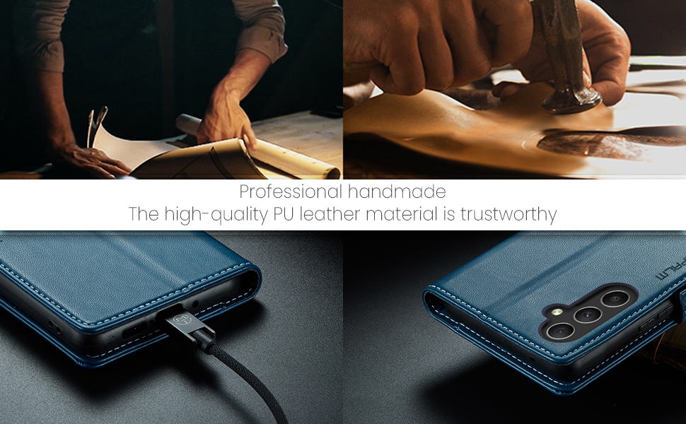 Amazon.com: FLIPALM for Samsung Galaxy A54 5G Wallet Case with RFID Blocking Credit Card Holder ...