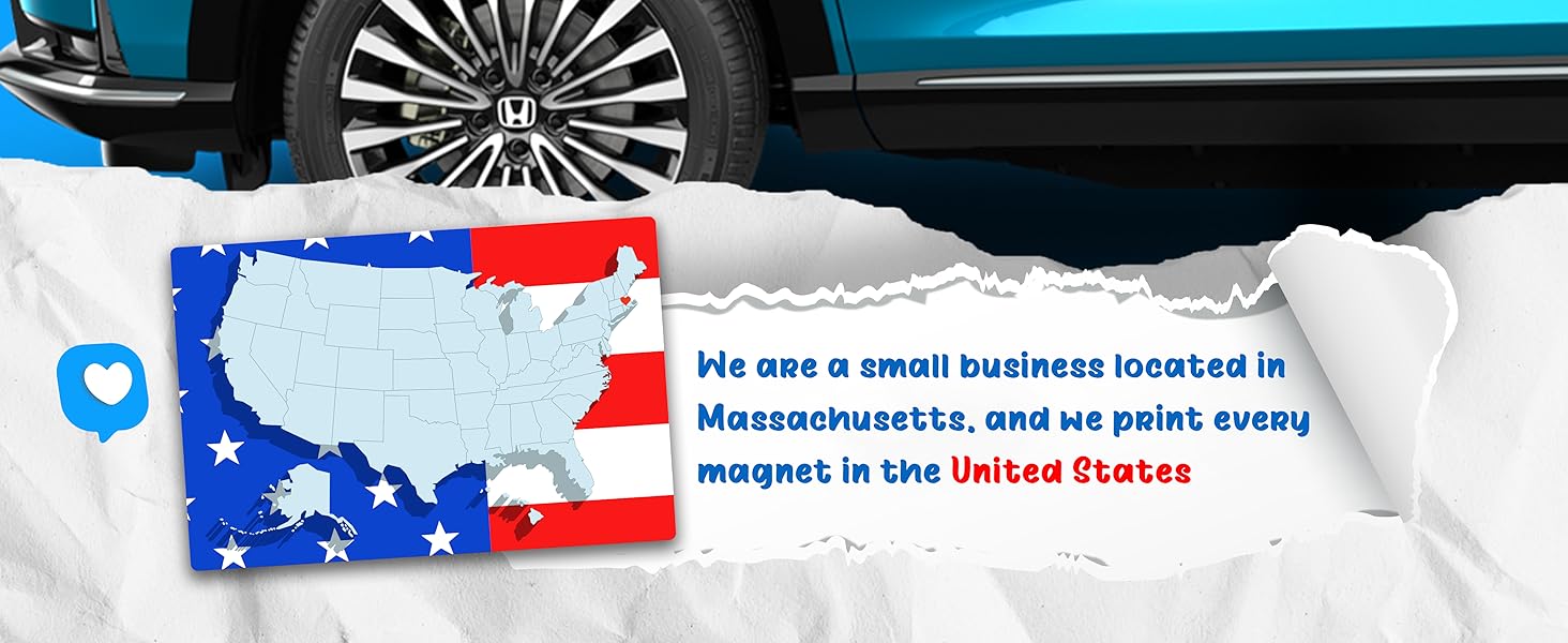 Amazon.com: instMerch Custom Car Magnets for Business— Personalized Vehicle Magnetic Signs for ...