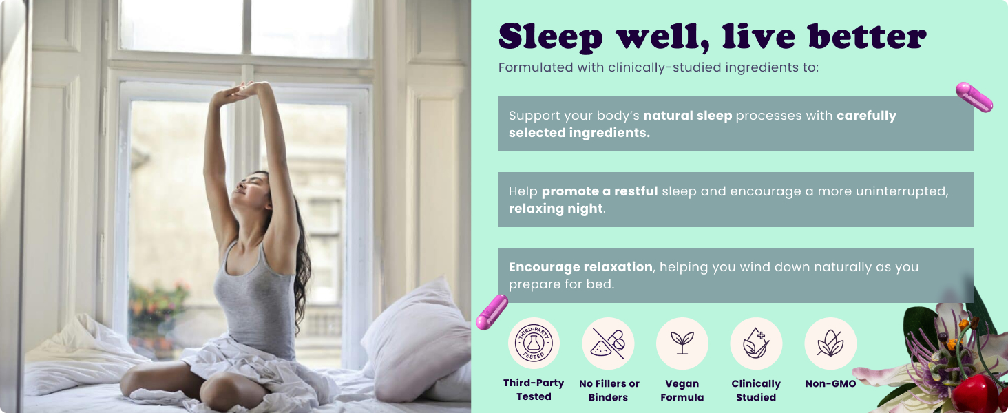 Extracted Sleepee Natural Night Supplement - 30-Day Supply - with Montmorency Cherry, Lemon Balm ...