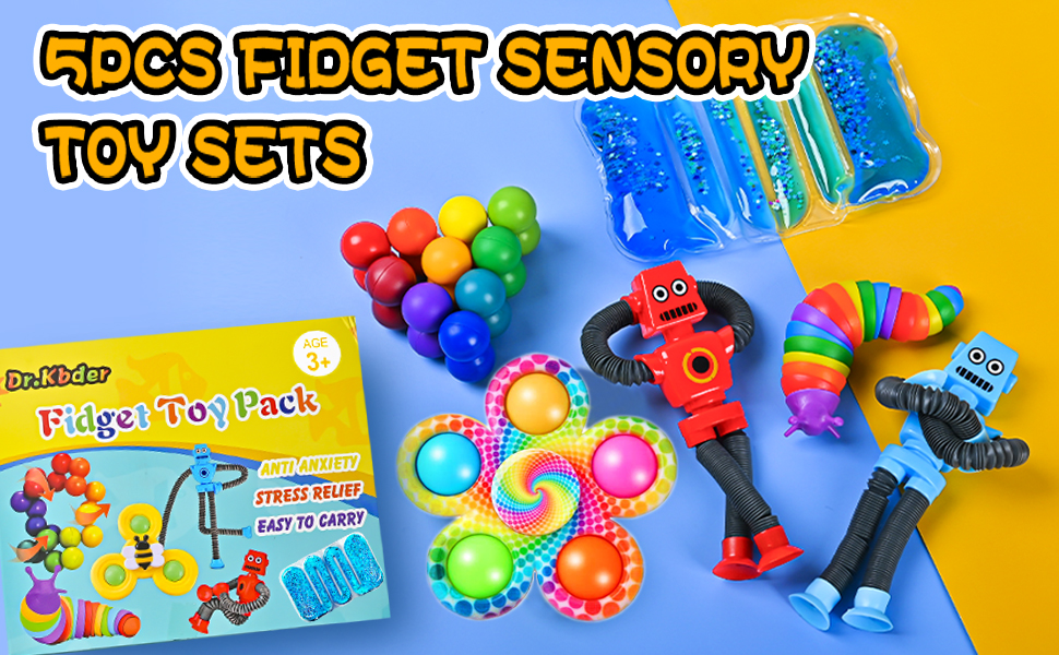 Amazon.com: Dr.Kbder Sensory Toys for Autistic Children Set, Autism Fidget Toys Pack Calm Down ...