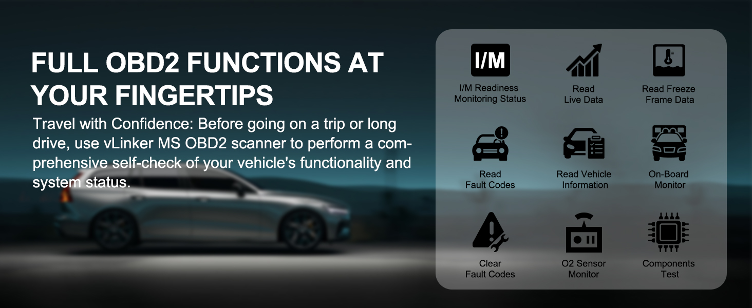 Amazon.com: V-gate vLinker MS Bluetooth (MFI) Adapter OBD2 Scanner Code Reader Diagnostic Scan ...
