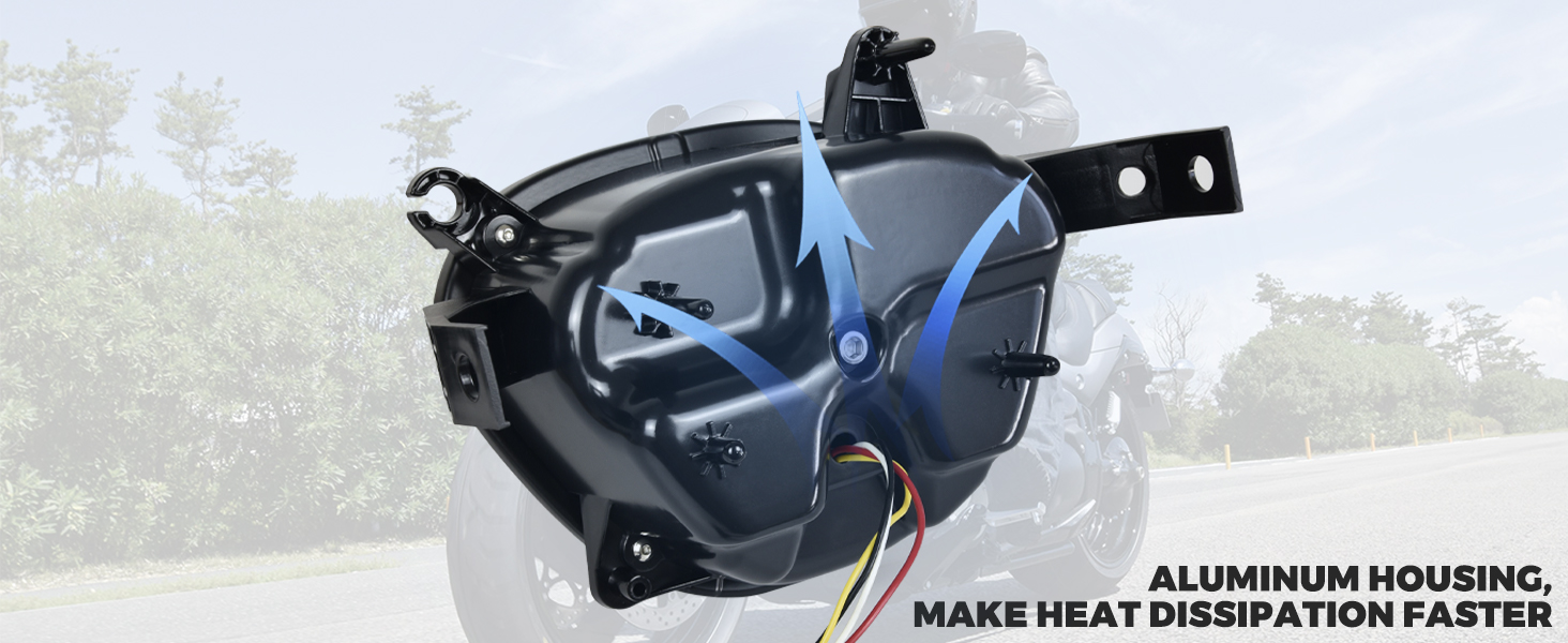 Amazon.com: VEISUTOR LED Headlight for M109R M90 06-19, Clear Lens LED Head lamp Front Lights ...