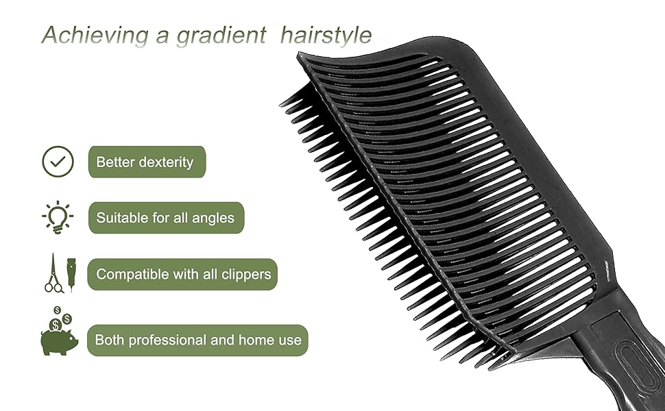 Amazon.com: 2 Pcs Barber Fade Combs for Men, Heat-Resistant Professional Clipper Comb, Anti ...