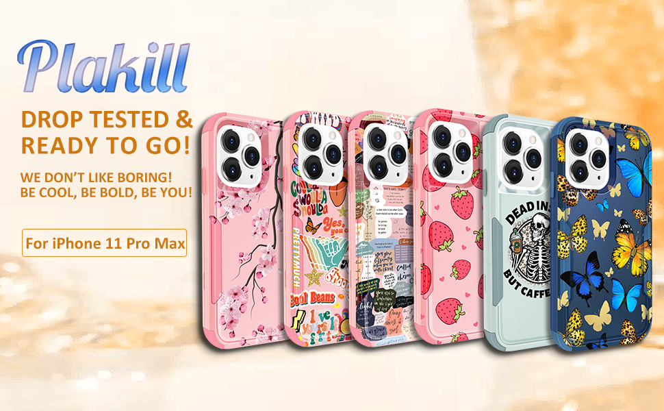 Amazon.com: Plakill for iPhone 11 Pro Max Case - Women Cute Girls Phone Cover Girly Aesthetic ...