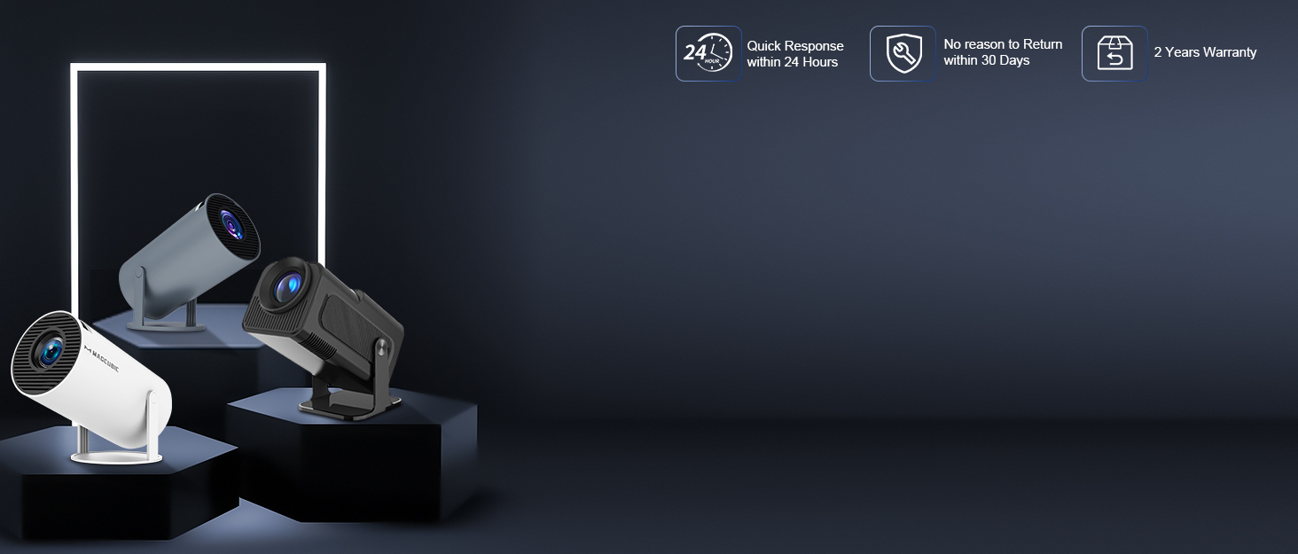 Magcubic New HY320 Portable Auto Keystone Projector, Natvie 1080P Smart ...