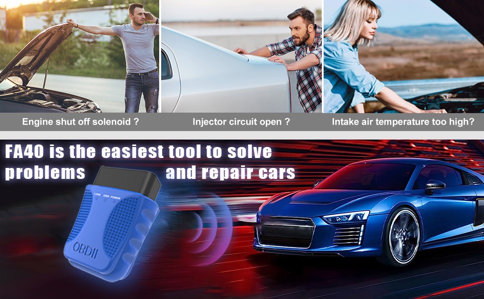 Fastsun - Escáner de código OBD2 + CAN Bluetooth 4.0 para iOS, Android y Windows, lectores de ...