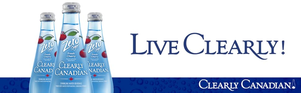 Amazon.com: Clearly Canadian Zero Sugar Fresh Cherry Sparkling Water Beverage, Zero Sugar & Zero ...