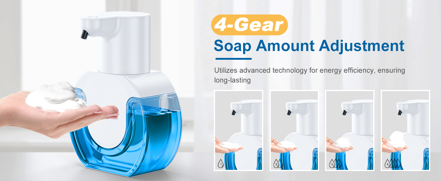 Amazon.com: Fantictas Automatic Foaming Soap Dispenser 15oz/420ml Foaming Hand Sanitizer ...