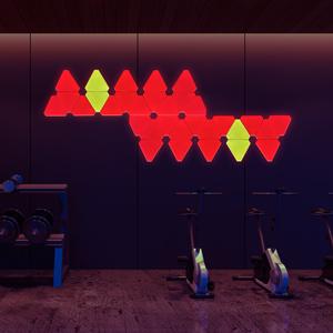 HEYWASAI Smart Triangle Lights RGB LED Wall Lights 9 Pack, Works with ...