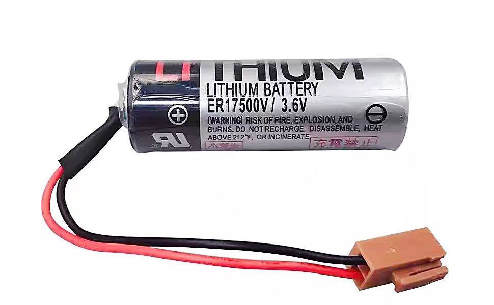 Amazon.com: zoyfayl ER17500V 3.6V Lithium Battery with Plug for PLC (1 Pack) : Health & Household