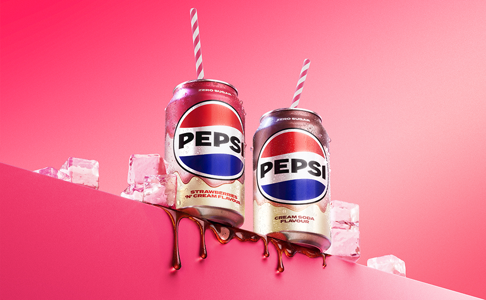 Pepsi Treats Strawberries & Cream, 8 x 330ml : Amazon.co.uk: Grocery