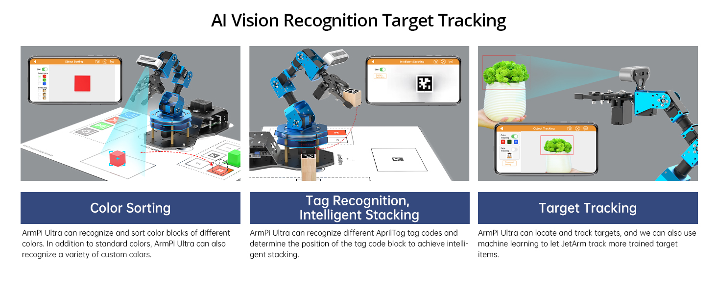 Amazon.com: Hiwonder ROS2 Robotic Arm with ChatGPT Large AI Models ...