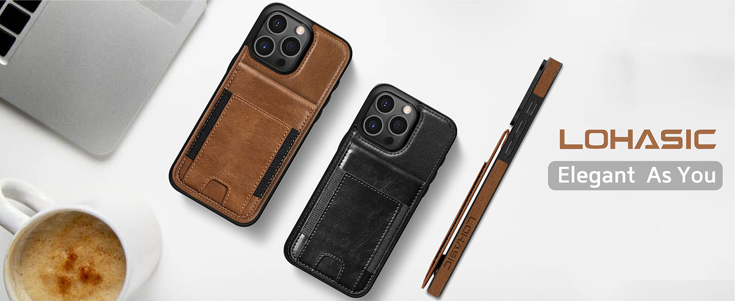 Amazon.com: LOHASIC for iPhone 16 Pro Max Wallet Leather Case, Elegant PU Leather with RFID Flip ...