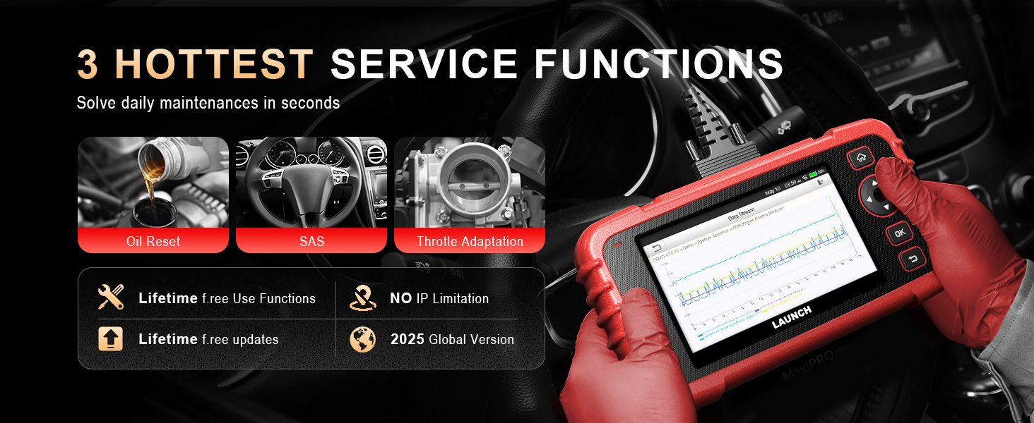 Amazon.com: LAUNCH X431 CRP 123X Plus Elite OBD2 Diagnostic Scanner, 2025 Lifetime F.ree Update ...
