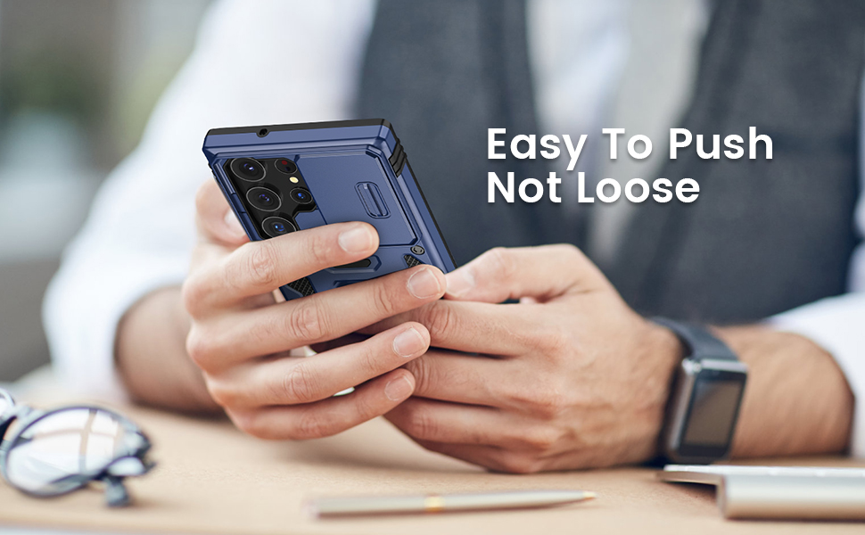 Fewdew for S23 Ultra Case, Samsung S23 Ultra Case with Slide Camera Cover & Kickstand,Military ...