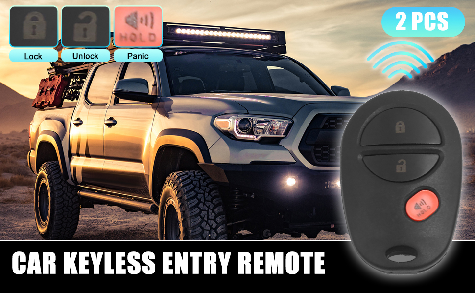 Amazon.com: uxcell 2pcs Replacement 3 Button Keyless Entry Remote Key ...