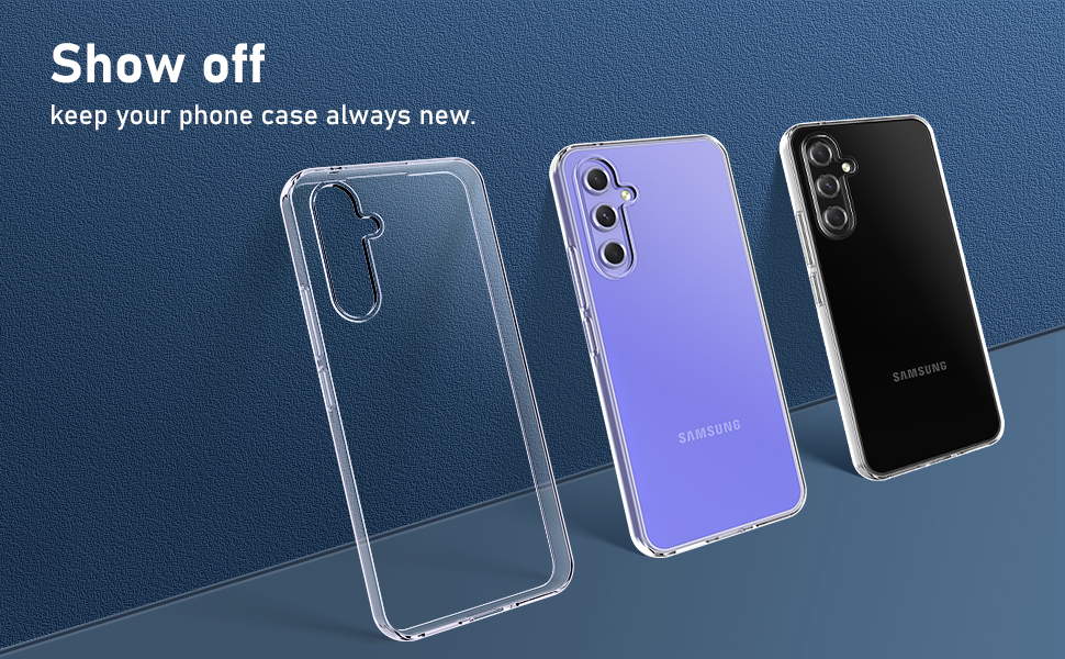 Amazon.com: bokoo Crystal Clear Samsung Galaxy A54 Case.Soft Slim Fit Transparent Plastic TPU ...