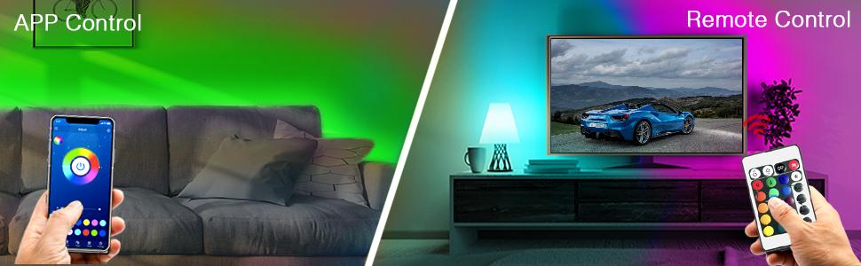 Volivo 100 FT Bluetooth Led Strip Lights Compatible with App Control ...