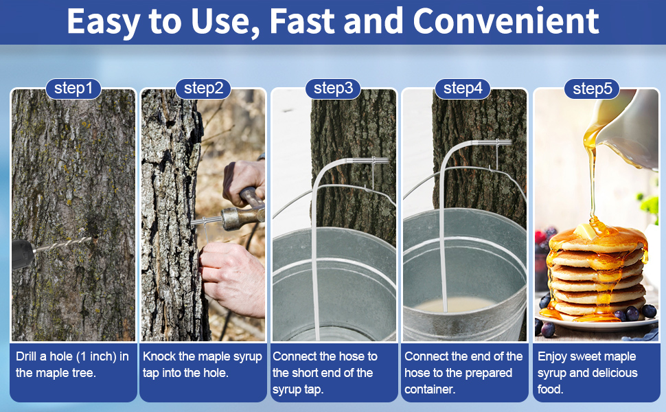 CIMALAB Maple Syrup Tapping Kit, Maple Tree Tapping Kit, Include 6 ...