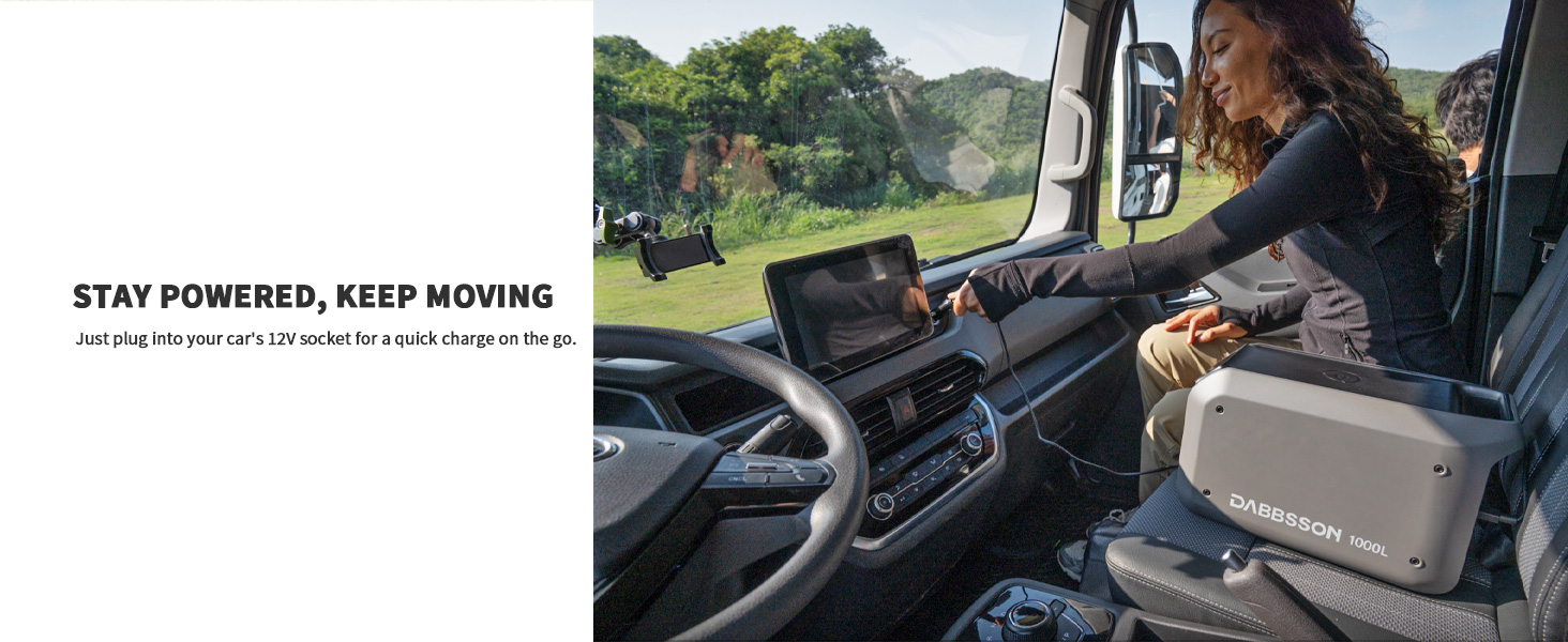 Amazon.com : Dabbsson Solar Generator 1000L, 1008Wh Semi-Solid LiFePO4, 1200W AC Output/100W USB ...