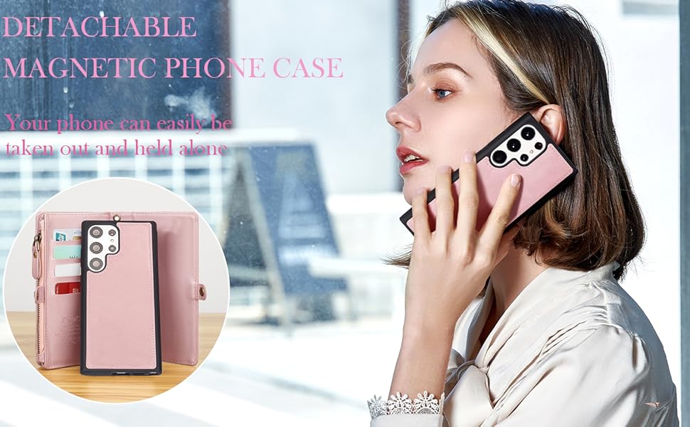 Amazon.com: DKDKSIP for Samsung Galaxy S24 Ultra Wallet Case for Women, [Wireless Charging ...