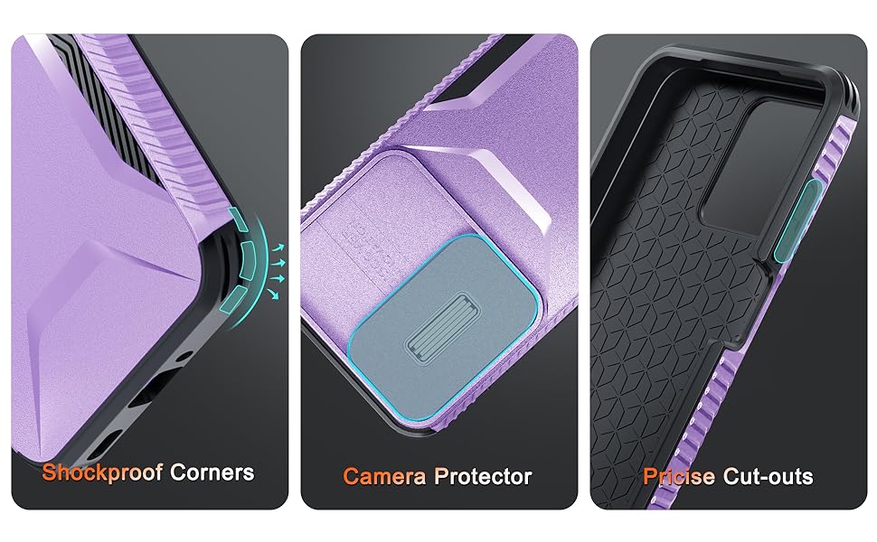 Amazon.com: LATVIN Phone Cover for Samsung Galaxy A16 5G Case | with 1 Screen Protector, Built ...